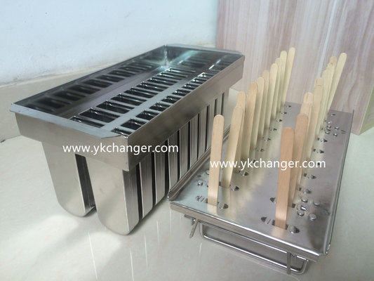 Ice cream moulds stainless steel ice lolly moulds freezer use only 5 different size for you to select with stick holder supplier