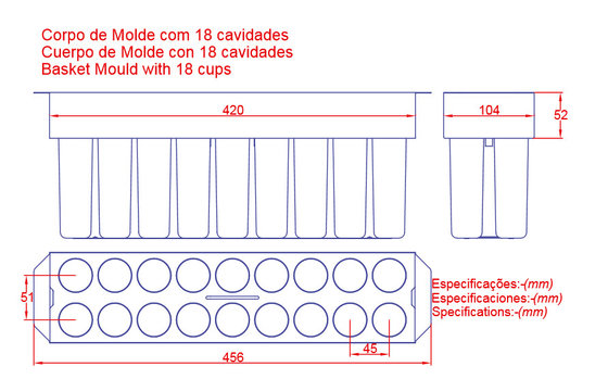 Ice lolly kulfi molds Ice cream Khulfi moulds 2x9 18cavities volume as per buyer requests with stick extractor supplier