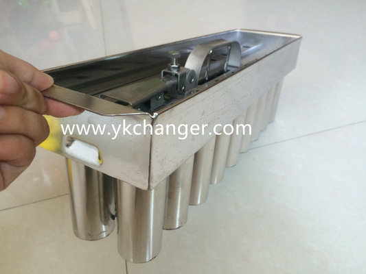 Ice lolly kulfi molds Ice cream Khulfi moulds 2x9 18cavities volume as per buyer requests with stick extractor supplier