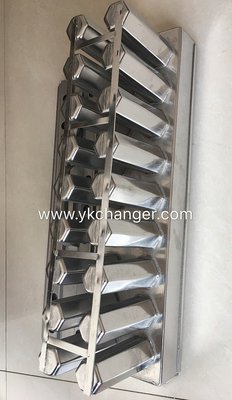 Frozen popsicle ice cream moulds stainless steel 2x9 18cavities 82ml hexgonal with stick holder plasma robot welding supplier