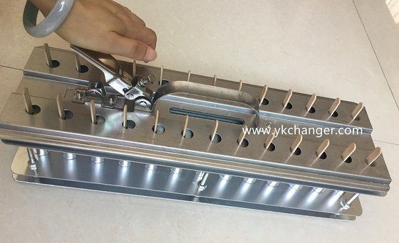 Ataforma stick alignment for paletas ice cream molds plain type 2x13 26tubes full food grade aluminum commercial use supplier