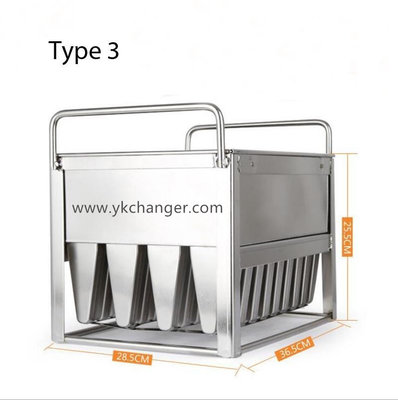 Stainless steel ice lolly moulds high quality plasma robot welding 40pieces with stick holders hot sale 99USD per set supplier