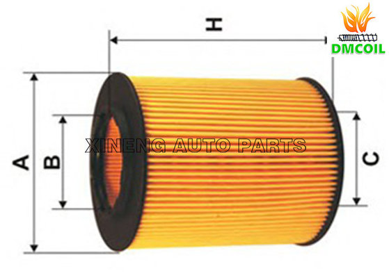 Fine Temperature Resistance Auto Oil Filters High Dust Holding Capacity