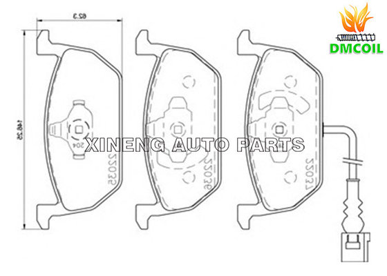 Audi A3 Seat Brake Parts , VW Golf Skoda Brake Parts Excellent Heat Resistance