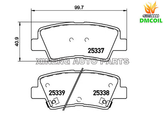 Hyundai Kia Dodge Brake Parts High Braking Power With Heat Resistant