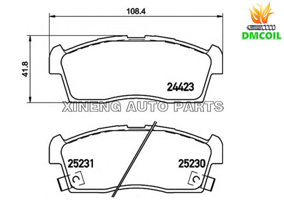 High Braking Power Auto Brake Parts No Noise For Mitsubishi Subaru Daihatsu Suzuki