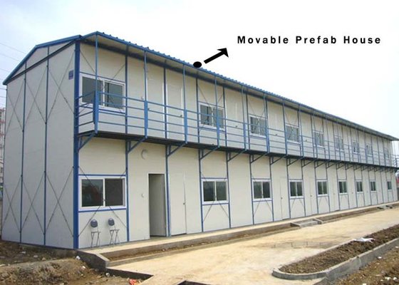 Easy Assembly 2 Story Prefab Steel House , Commercial Oilfield Mobile Homes