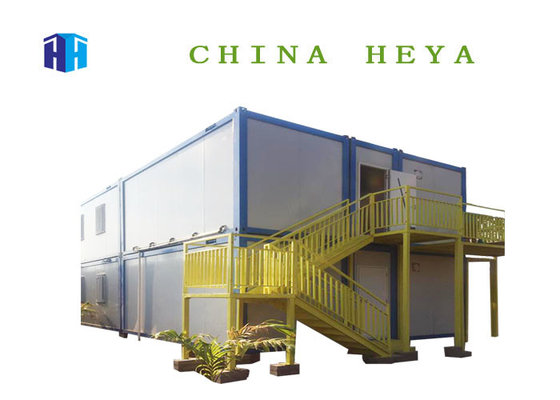 2 Bedroom Sandwich Panel Container House , 20ft Steel Frame Prefab House