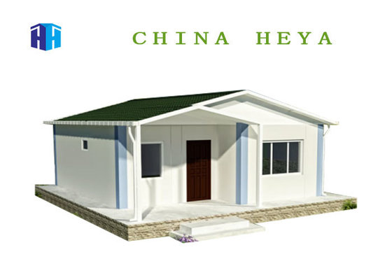 Flat Pack Custom Built Sandwich Panel Prefab House With Durable Steel Frame