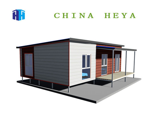 Flat Pack Custom Built Sandwich Panel Prefab House With Durable Steel Frame