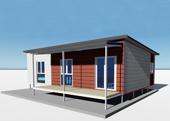 Modern 4 Bedroom Mobile Homes , Eps Sandwich Panel House Heat Insulation