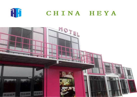 Customized Modular Shipping Container House , Shipping Container Hotel Eco Friendly