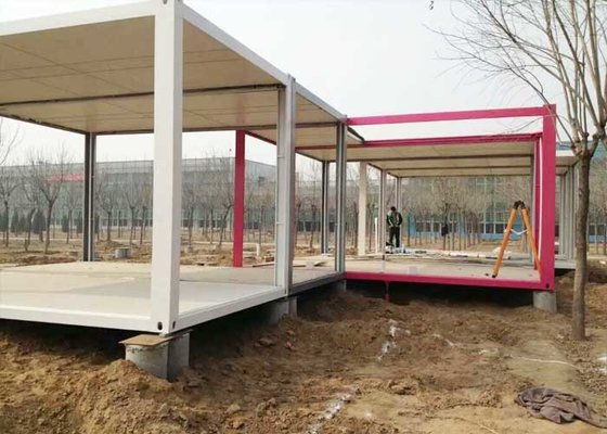 Fireproof Mobile Construction Office , Two Story Single Wide Mobile Homes