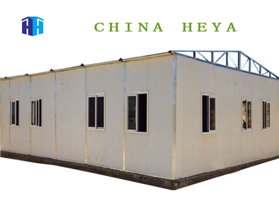 Reusable Custom Metal Building Homes , 3 Bedroom Prefab House 12.4m Length