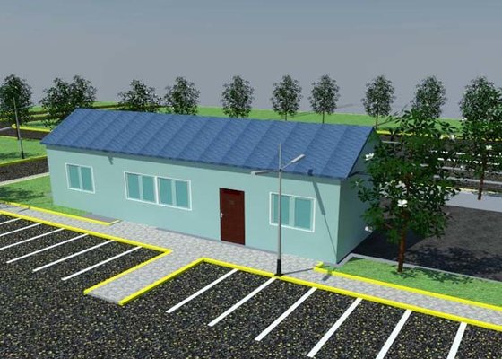 Durable Steel Frame Prefab Homes , Commercial Custom Steel Building Homes