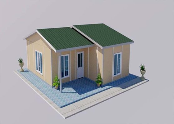 3 Bedrooms Modern Prefabricated Houses Express Modular Homes Long Lifetime