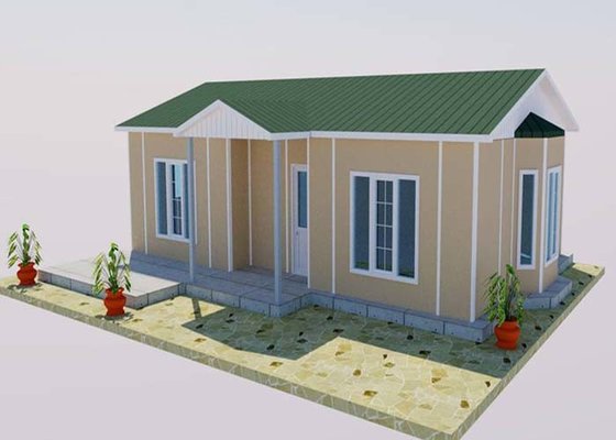 Light Steel Frame Prefab Residential Homes Environmentally Friendly 86.8 M2 Area
