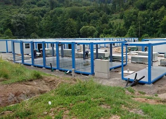 Steel Structure Flat Pack Container House Environment Friendly Easy Construction