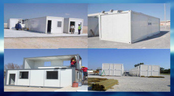 Flat Pack Movable Prefab House / Customized Prefab Shipping Container Homes