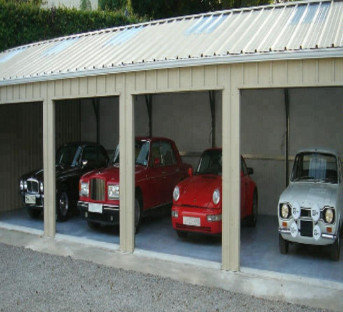 Prefab Construction Industrial Tent Structural Steel Frame Mobile Car Garage