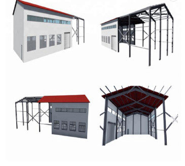 SGS Passed Steel Frame Prefabricated Houses Construction Structural Workshop