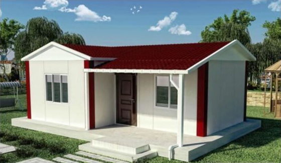 Customized Steel Structure Movable Prefab House , Sandwich Panel Container House