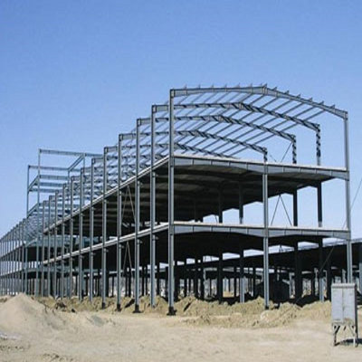 Multi - Storey Quick Build Metal Warehouse Buildings , Prefabricated Steel Warehouse