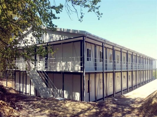 Two Story Steel Prefabricated Homes Warehouse Beam Industrial Building