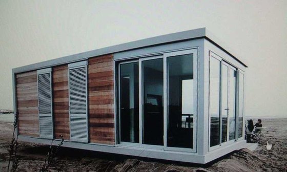 Durable Sandwich Panel Prefab Container House , Flat Pack Modular Homes
