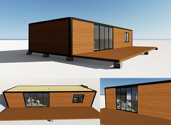 Prefabricated Expandable Container Homes 40ft Luxury House Prices