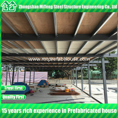 Prefabricated light steel structure building modular house with cultural stone sandwich panel