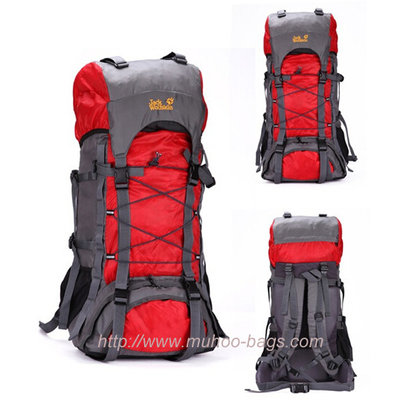 Fashion Grey Nylon Outdoor Sports Climbing Backpack Bag for Hiking (MH-5011)