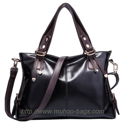 High Quality Blue Leather Handbags for lady (MH-6027)