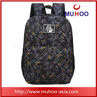 printed polyester middle school backpacks book bag school bag for boys