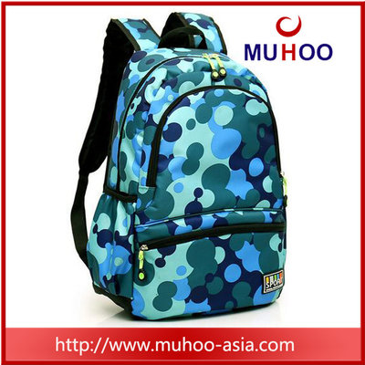 Printed high school travel hiking backpacks school bag for outdoor