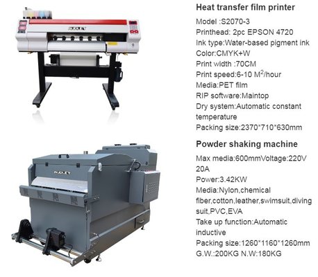 New 2024 DTF Printer with Powder Shaker and Air Purifier for 60cm Printers and Supplies