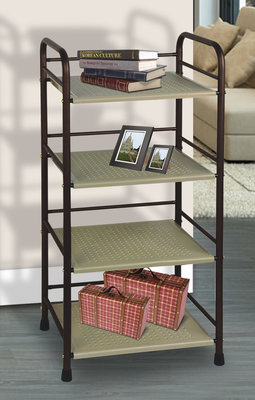 Kitchen or Living Room Home Storage Racks for Shoes or Garage with 4 Tiers ABS Plastic Board