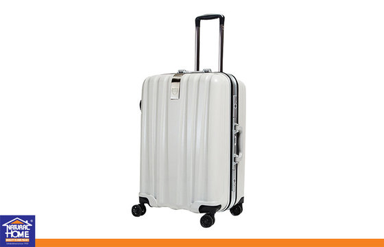 Vertical Strip Business Hand Luggage Case , Portable School Luggage Bags For Children