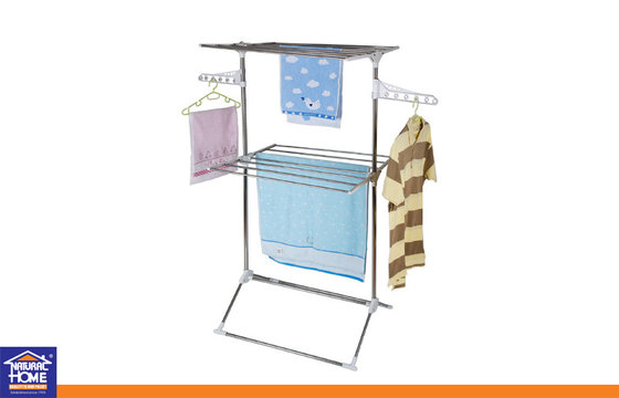 Home Boutique Collapsible Clothes Drying Racks Free Standing Metal Clothing Hanger