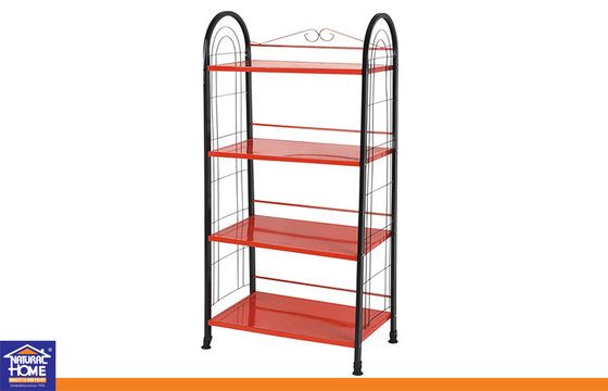 Kitchen Partner 4 Layer Garage Storage Racks and Shelves with PE Coated Tube