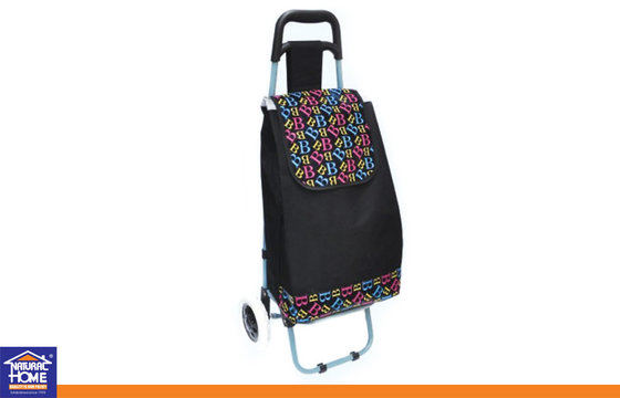 Lightweight Large Capacity Personal Shopping Cart Bag / Foldable Shopping Bags with Wheel