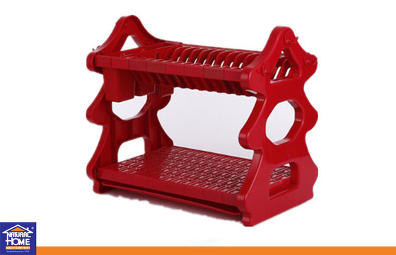 Custom Kitchen Equipment ABS Plastic 3 Layer Dish Rack , Tree Design Dish Racks