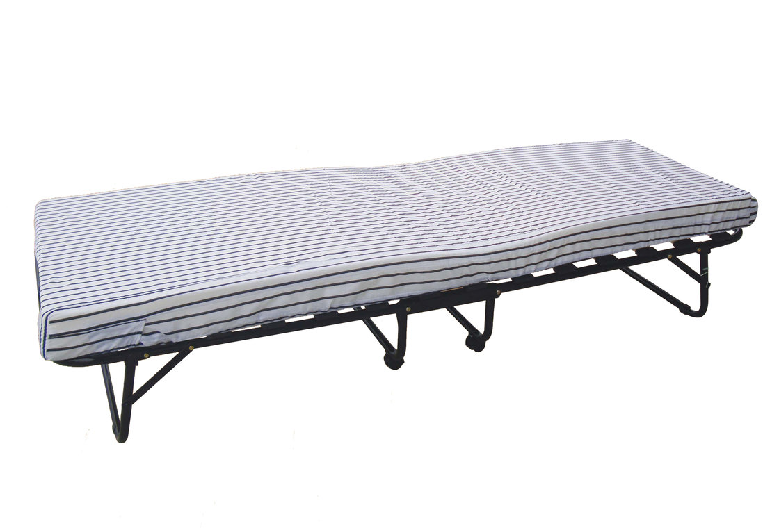 Hotel Foldable Bed Folding Guest Bed Durable Brightly Colored Polyester Fabric