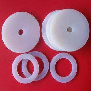 Vulcanized Fiber Washer / Rubber Sealing Washer Customized Size White / Brown NBR, Silicone ,EPDM, Viton, PTFE Material
