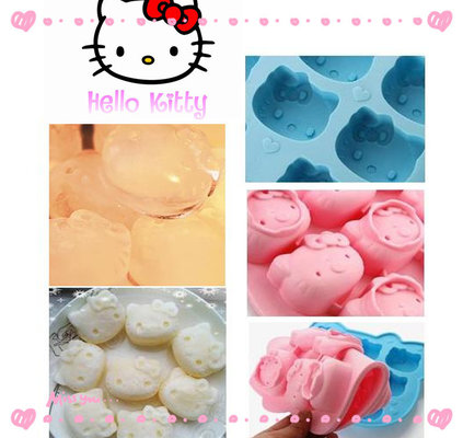 non-toxic odorless silicone cake mold Hello kitty For Home , Hotel