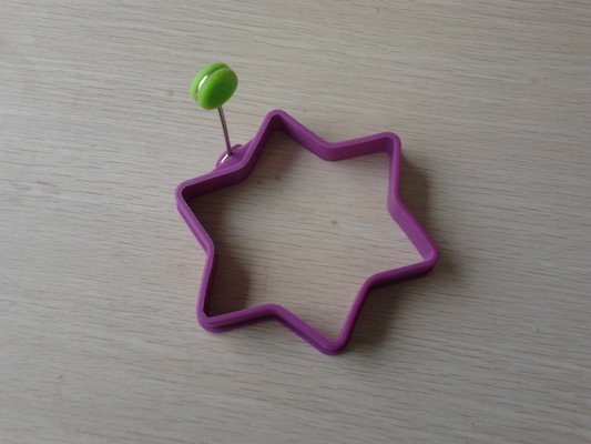 Non-toxic Heart Resist Purple Star Silicone Egg Rings For Bakeware Set