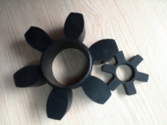Industrial or Household Six Angle Molded Rubber Parts , Precision Molded Rubber Products