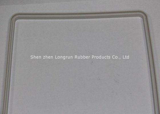 Custom Made Gray Molding Silicone Parts Normal Silicone Flat With Groove