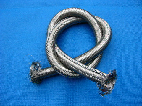 Formable PTFE Teflon Tube , Wire Braided PTFE Teflon Hose For Transmit Gas