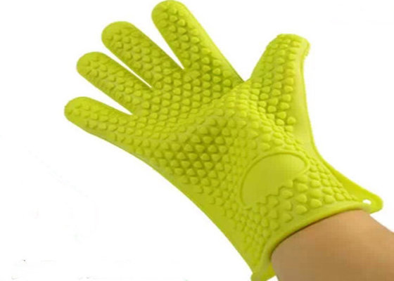 Five Finger Style Food Grade Silicone Gloves heat resistant for Kitchen